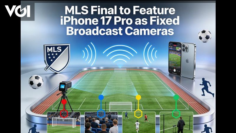 MLSはiPhone 17 Proを放送カメラとして使用します:放送標準を変更できる実験