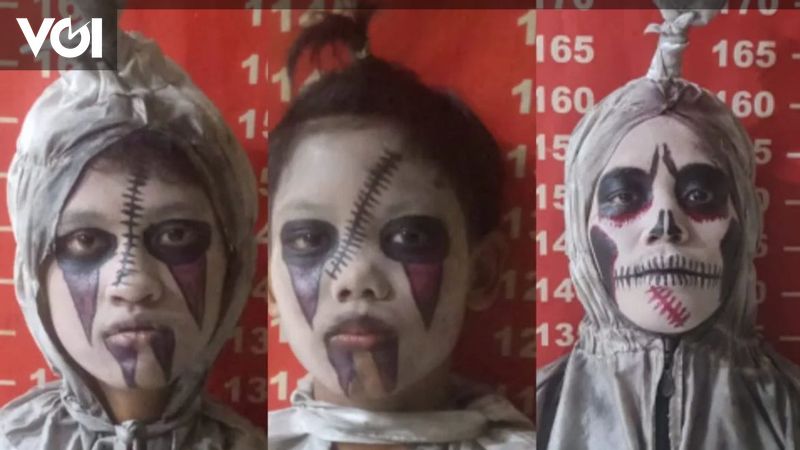 印度尼西亚：三名cosplay pocong艺人在夜间被警察逮捕，因为他们让居民害怕