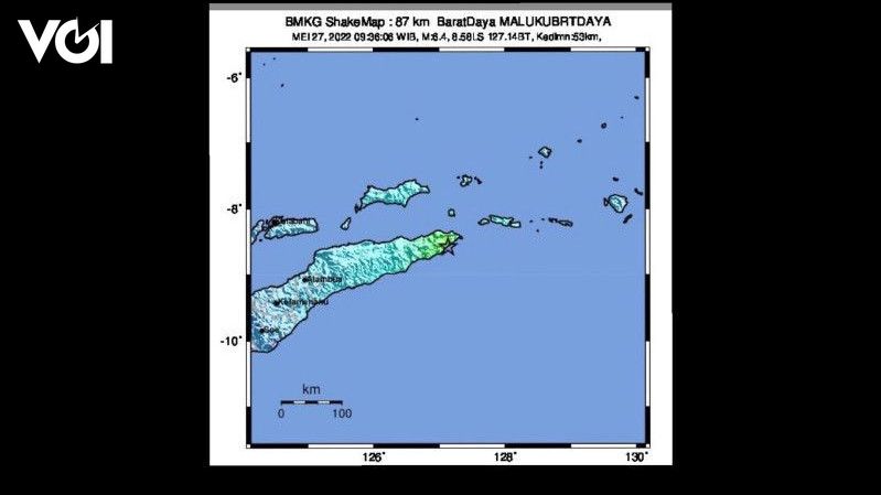 Bmkg Gempa Di Maluku Barat Daya Terjadi Akibat Deformasi Batuan