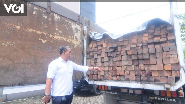 Polisi Gagalkan 371 Potong Kayu Ulin Ilegal Akan Diselundupkan Dari