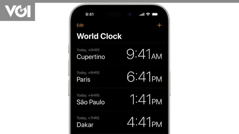 Cara Menambahkan dan Melihat Zona Waktu Berbeda di iPhone