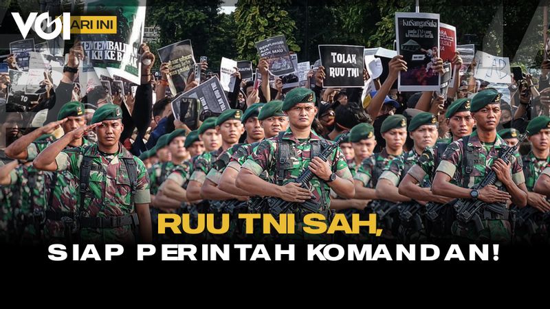 VOI Hari Ini: Tetap Sahkan RUU TNI di Tengah Penolakan, DPR Mewakili ...