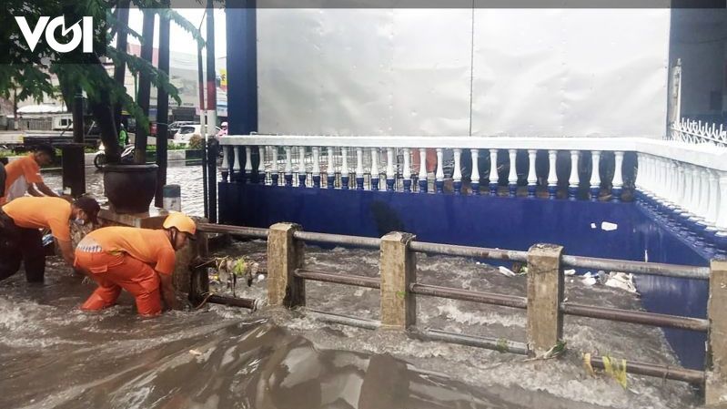 Hujan Deras Sebabkan 10 Titik Di Kota Malang Banjir