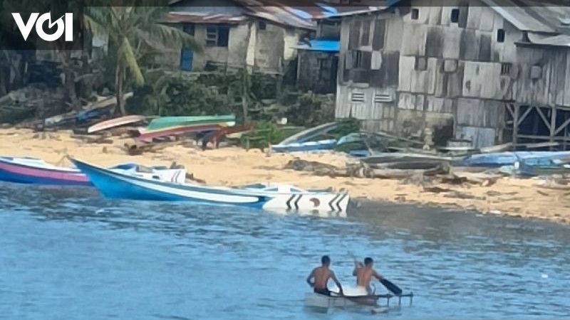 BPBD Usul Bangun Talud Cegah Abrasi Terjang Permukiman di Pulau Auki Papua