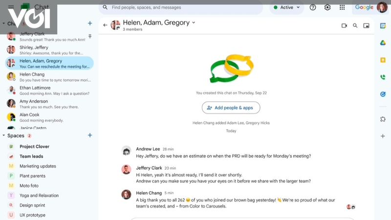 Google Chat Launches Interface With Fresher New Design